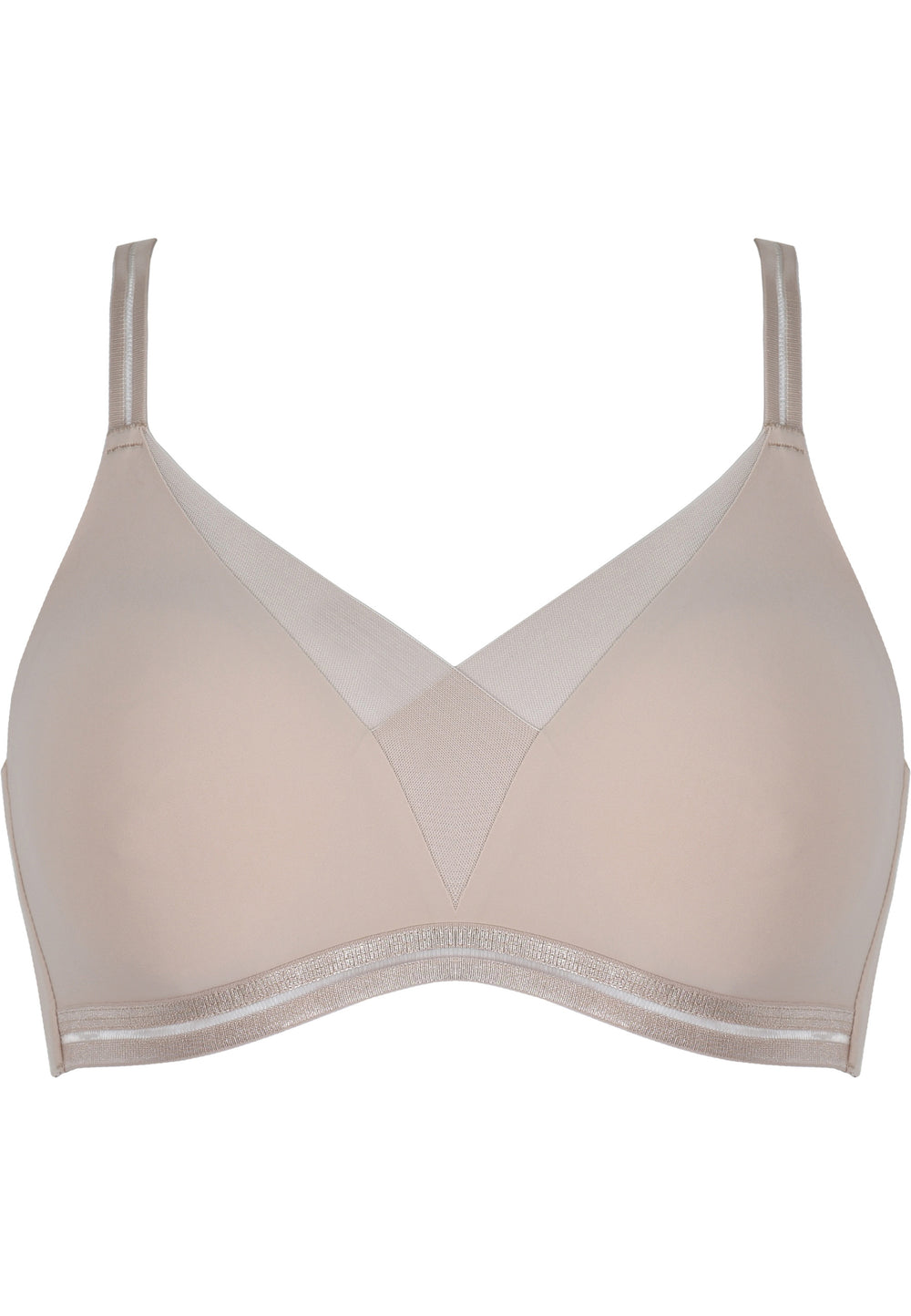 Softer Wohlfühl-BH mit Mesh-Details - Light Beige